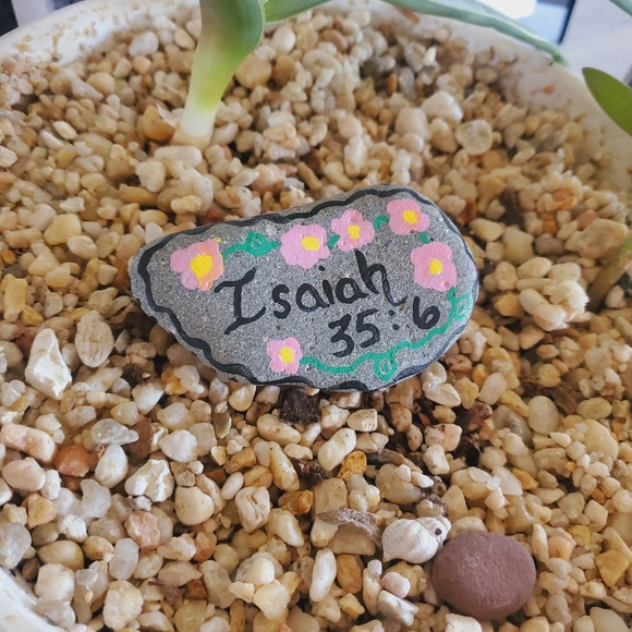 Hand Crafted | Other | Hand Painted Rock Bible Verse | Poshmark